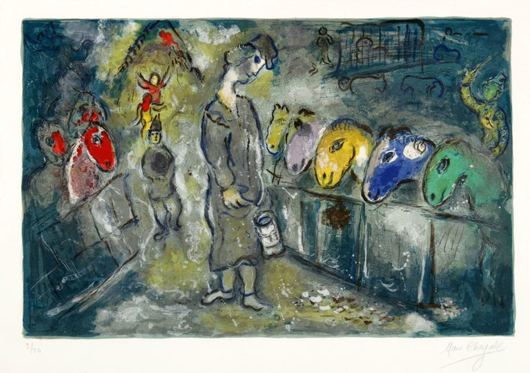 Marc Chagall - Le Cirque (The Circus), from the Circus, 1967 For Sale ...