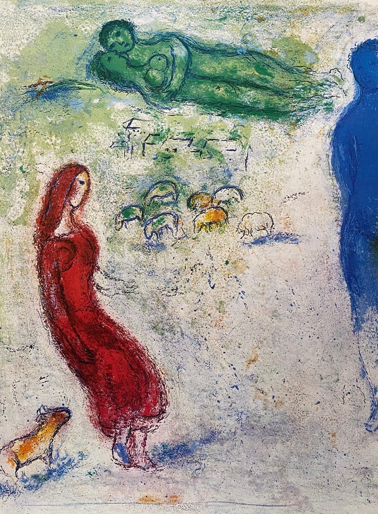 Marc Chagall “le Jugement De Chloé ” Daphnis Et Chloé Diptych For