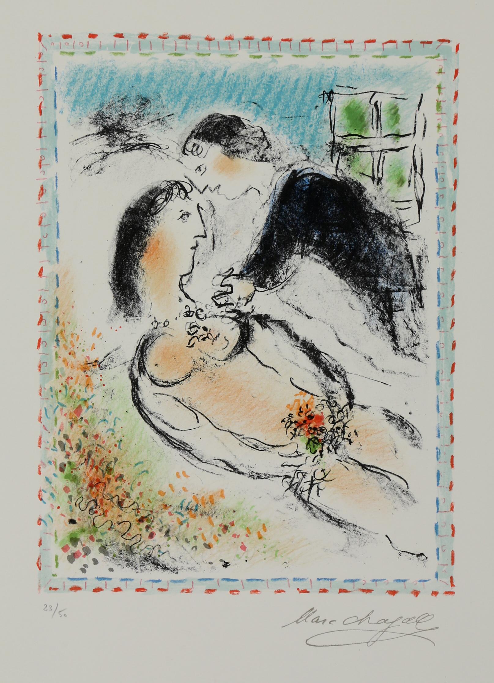 Marc Chagall Devant Le Tableau Signed And Numbered For Sale At 1stdibs