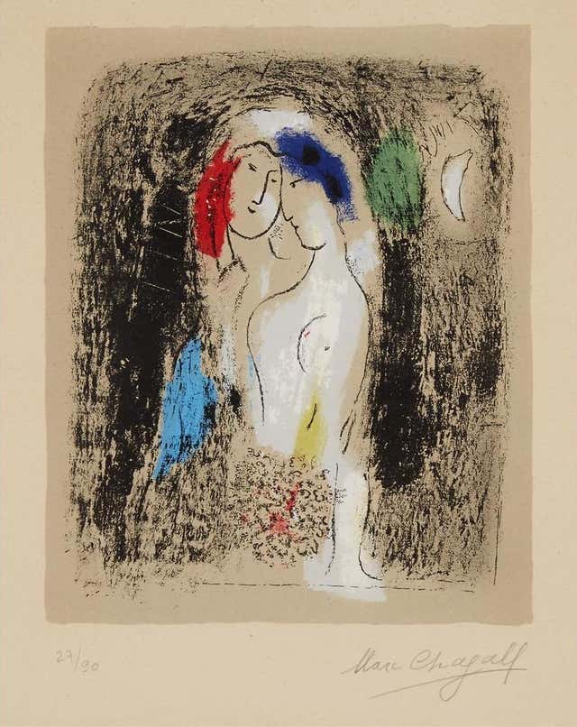 Marc Chagall Itinerant Players From Chagall Lithographs I For Sale At