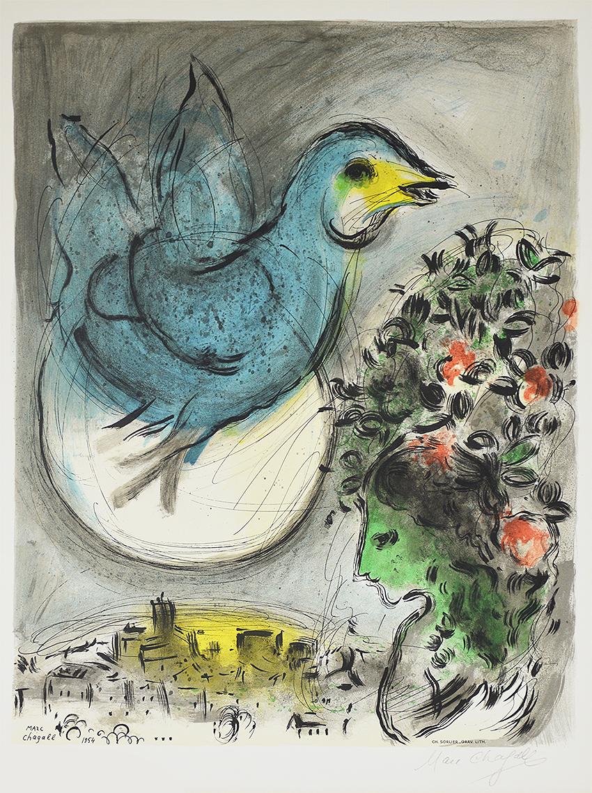 Marc Chagall - Marc Chagall, « The Artist at The Village II » (L ...