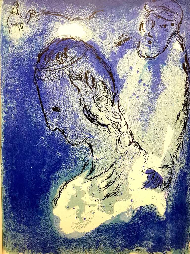 Marc Chagall - Marc Chagall - Blue Portrait - Original Lithograph ...