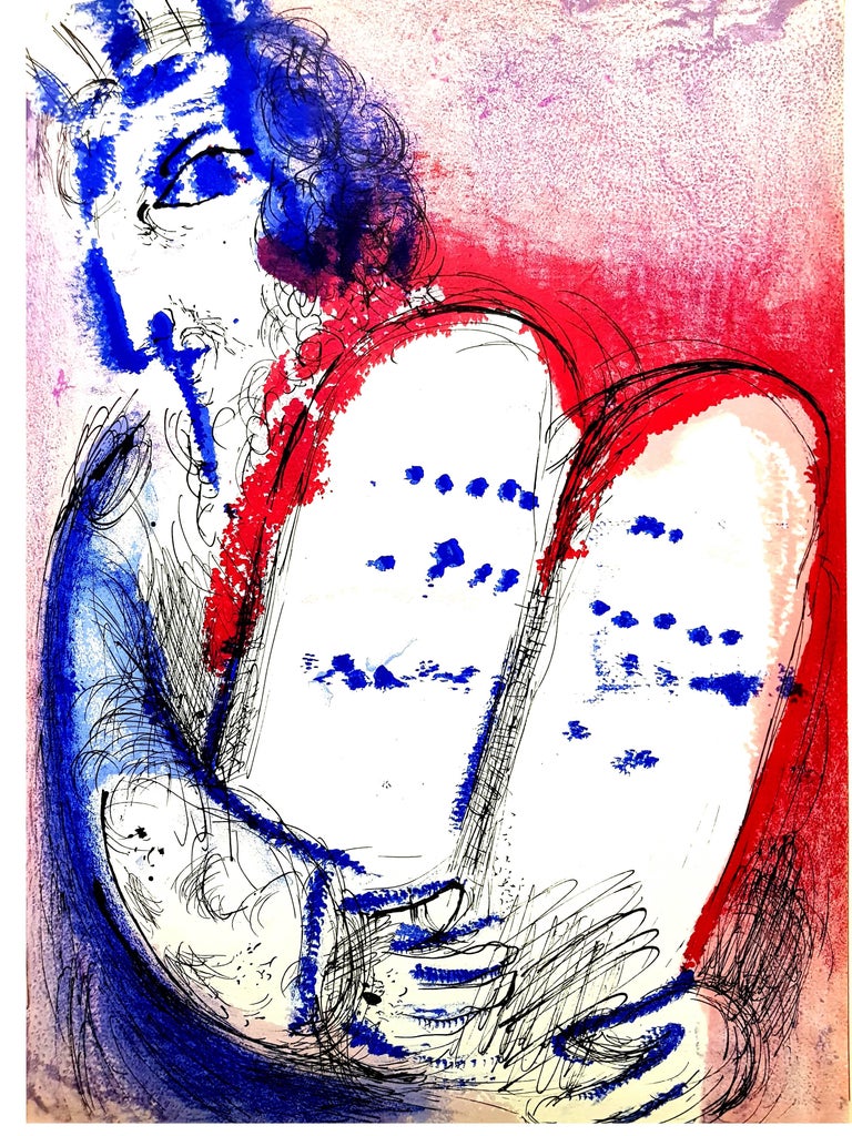 Marc Chagall - Marc Chagall - Tablets of Stone - Original Lithograph at ...