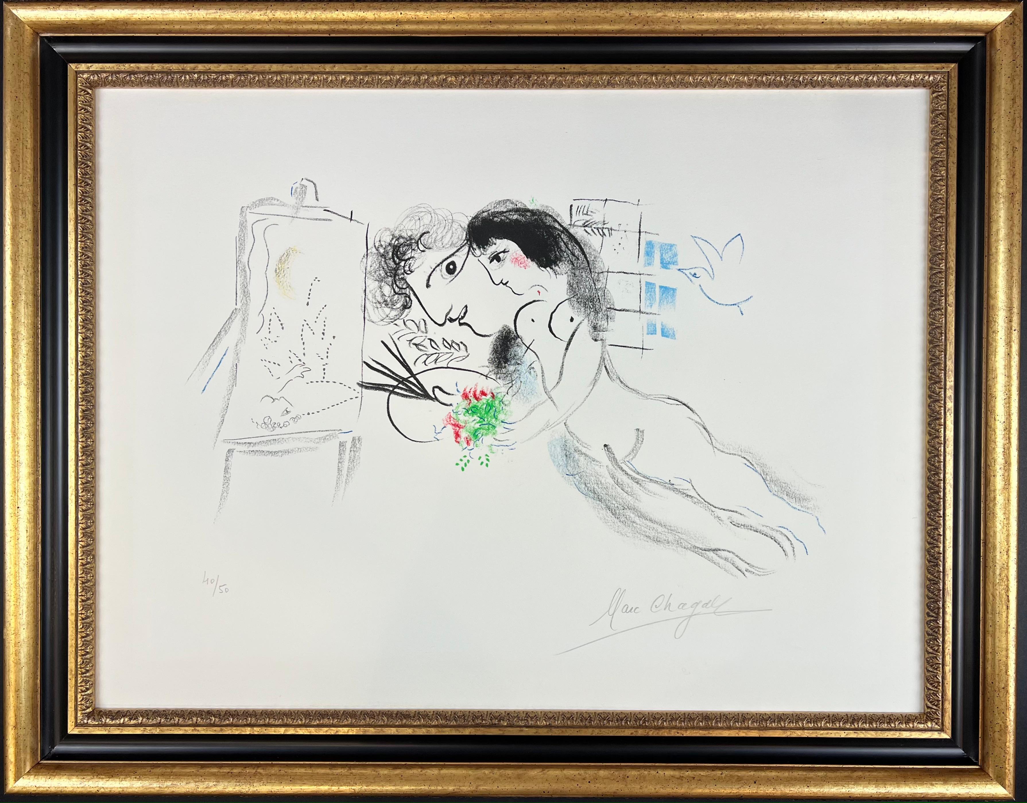 Marc Chagall - Marc Chagall ( 1887 – 1985 ) – Rêve Familer – hand ...