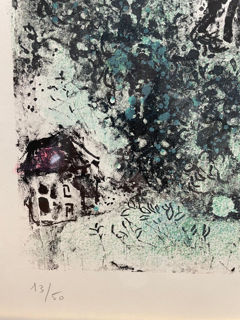 Marc Chagall - Marc Chagall, "A Sequestered Garden", original color ...