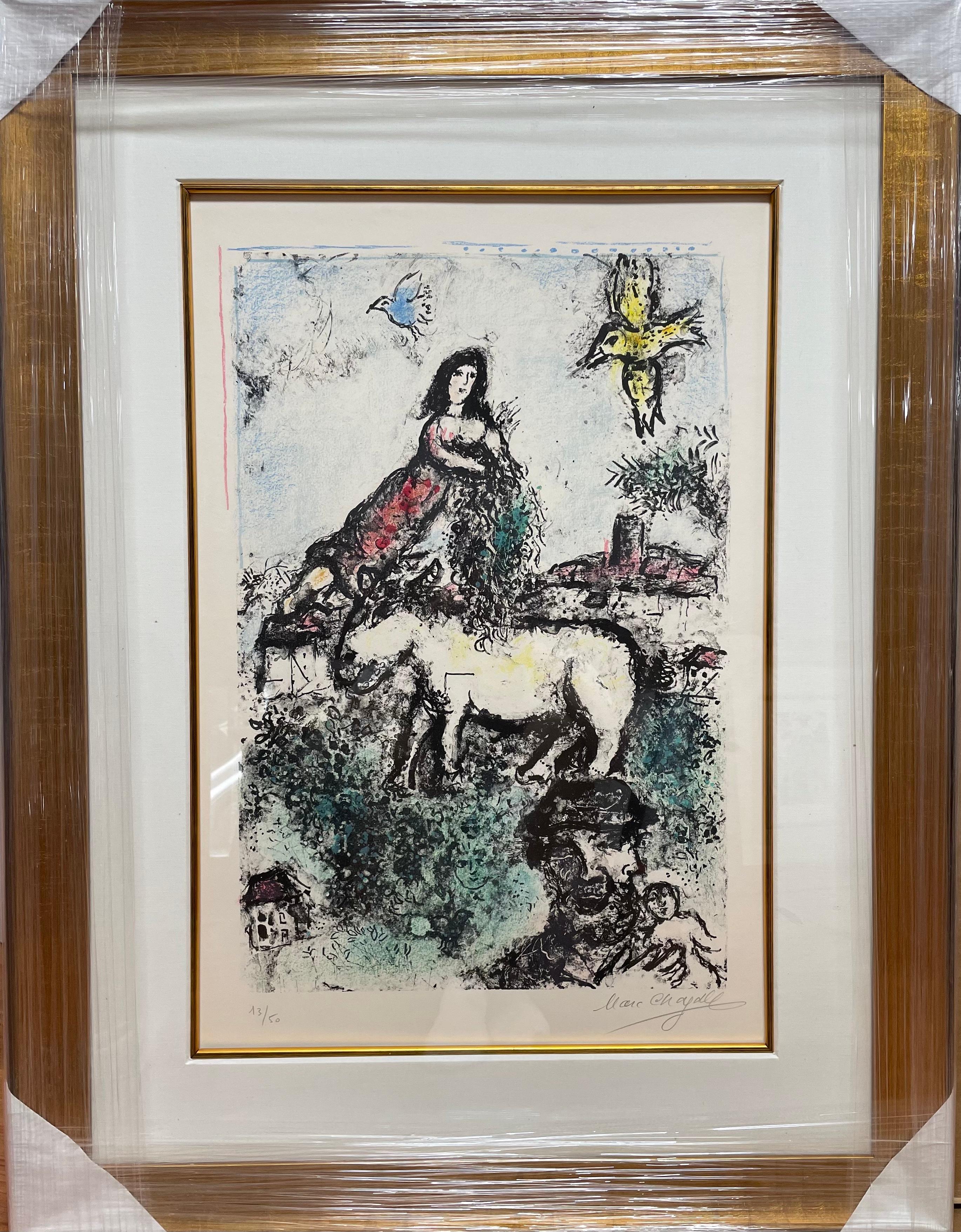 Marc Chagall - Marc Chagall, "A Sequestered Garden", original color ...