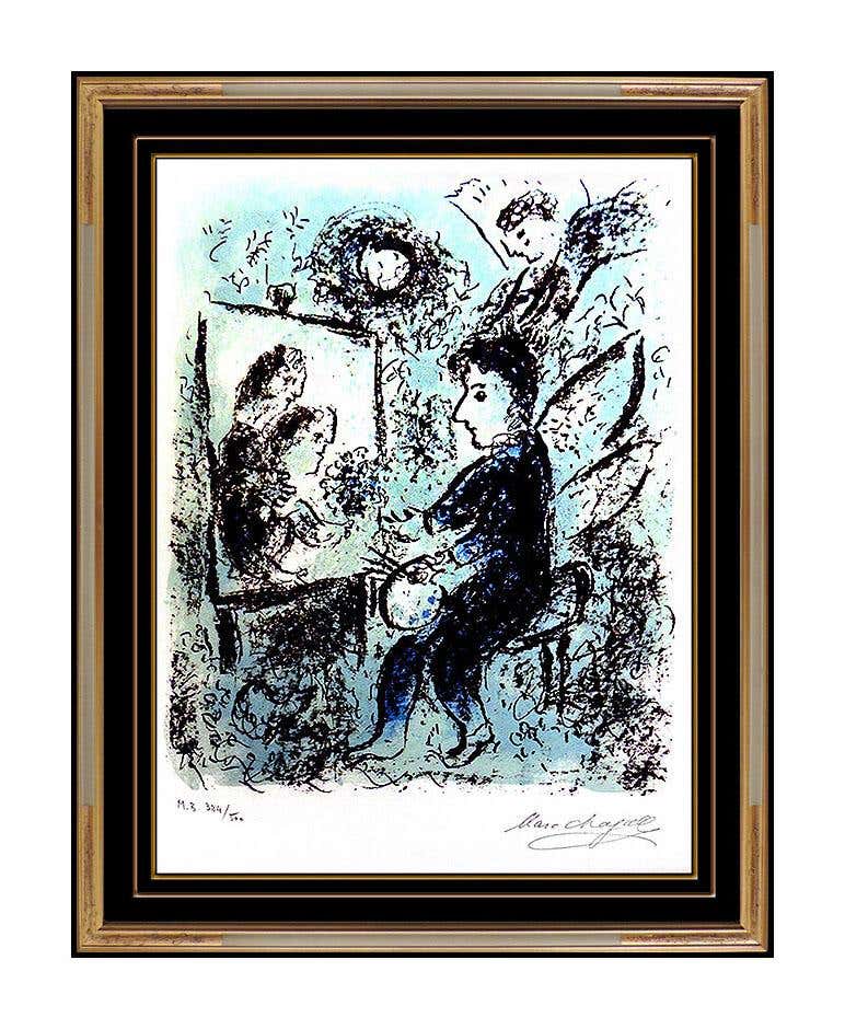 Signed Marc Chagall Lithographs 7 For Sale On 1stdibs Marc Chagall