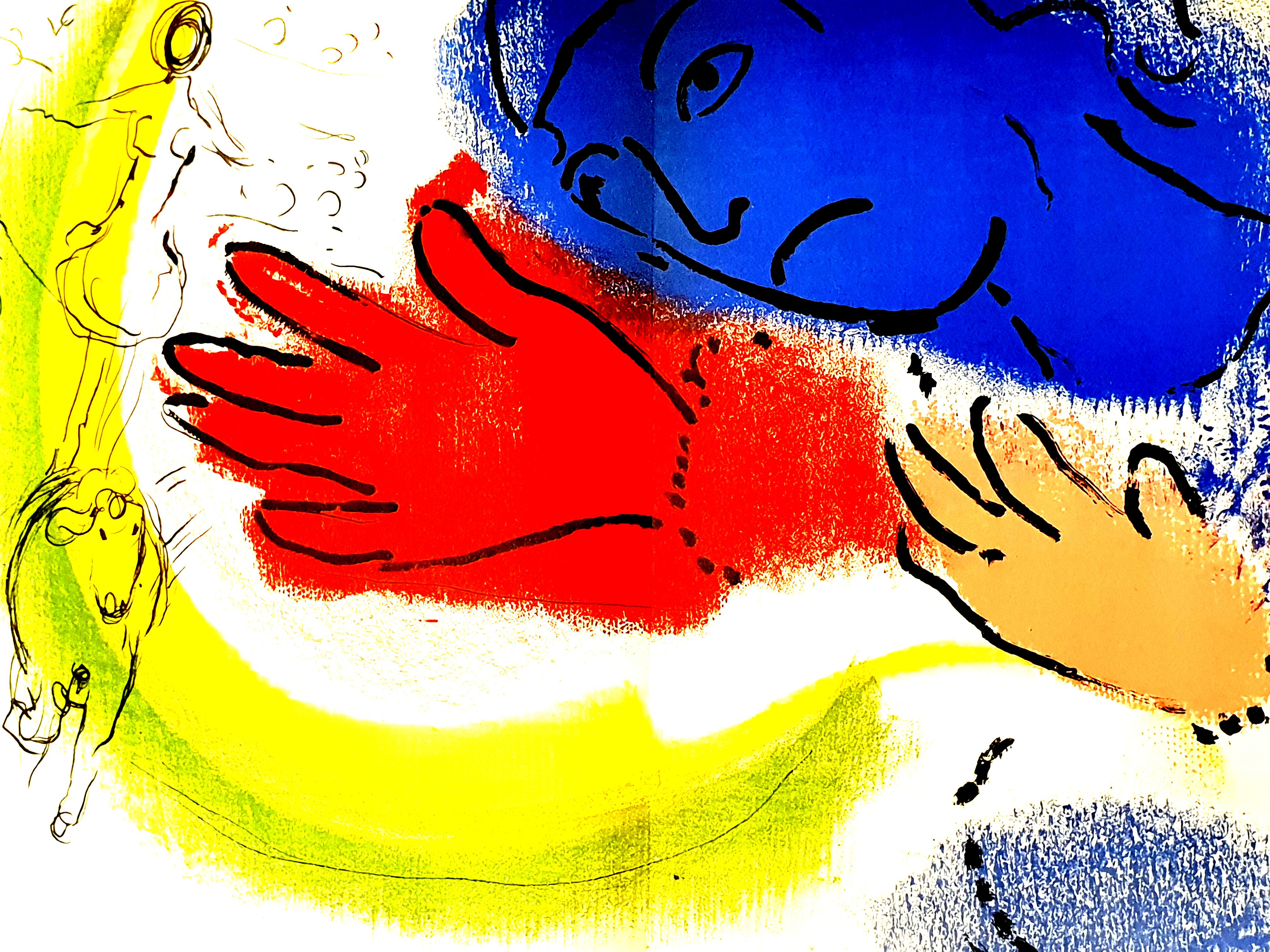 Marc Chagall - Marc Chagall Original Color Lithograph Authentic Hand ...