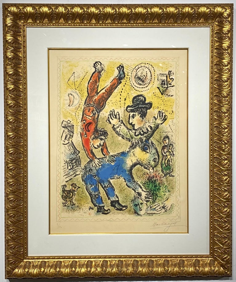 Marc Chagall - MARC CHAGALL L'acrobate rouge en vente sur 1stDibs