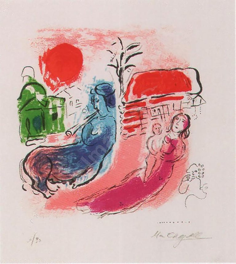Marc Chagall - Marc Chagall "Maternity with Centaur", 1957 Lithograph ...