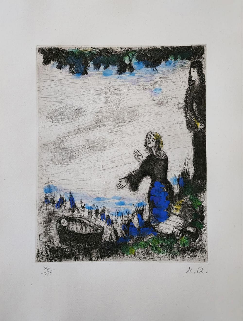 Marc Chagall - MARC CHAGALL 'MOSES SAVED FROM THE WATER OF THE NILE BY ...