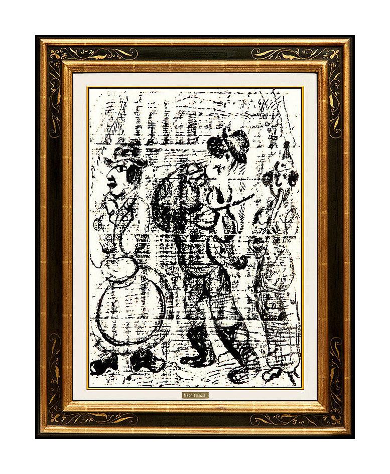Marc Chagall - Marc Chagall Original Color Lithograph The Wandering ...