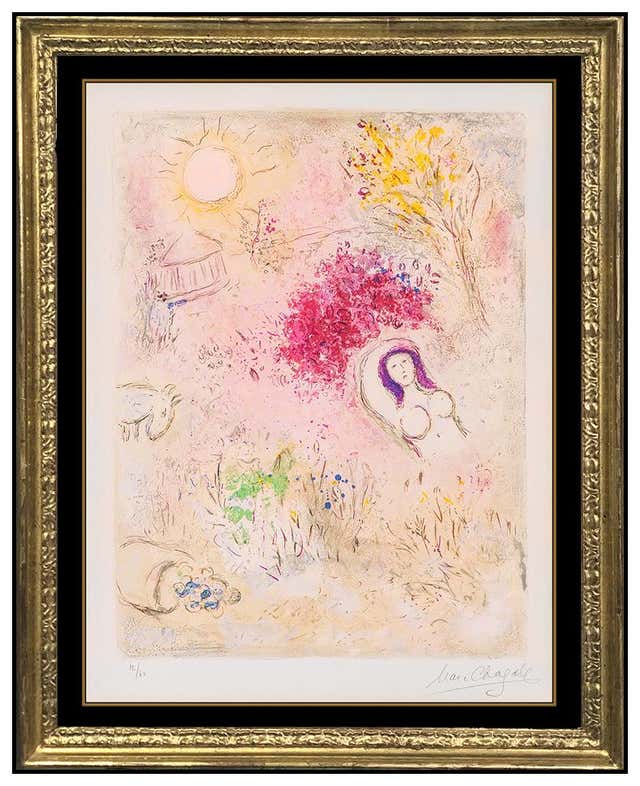 Marc Chagall Marc Chagall Original Daphnis Chloe Hand Signed Color