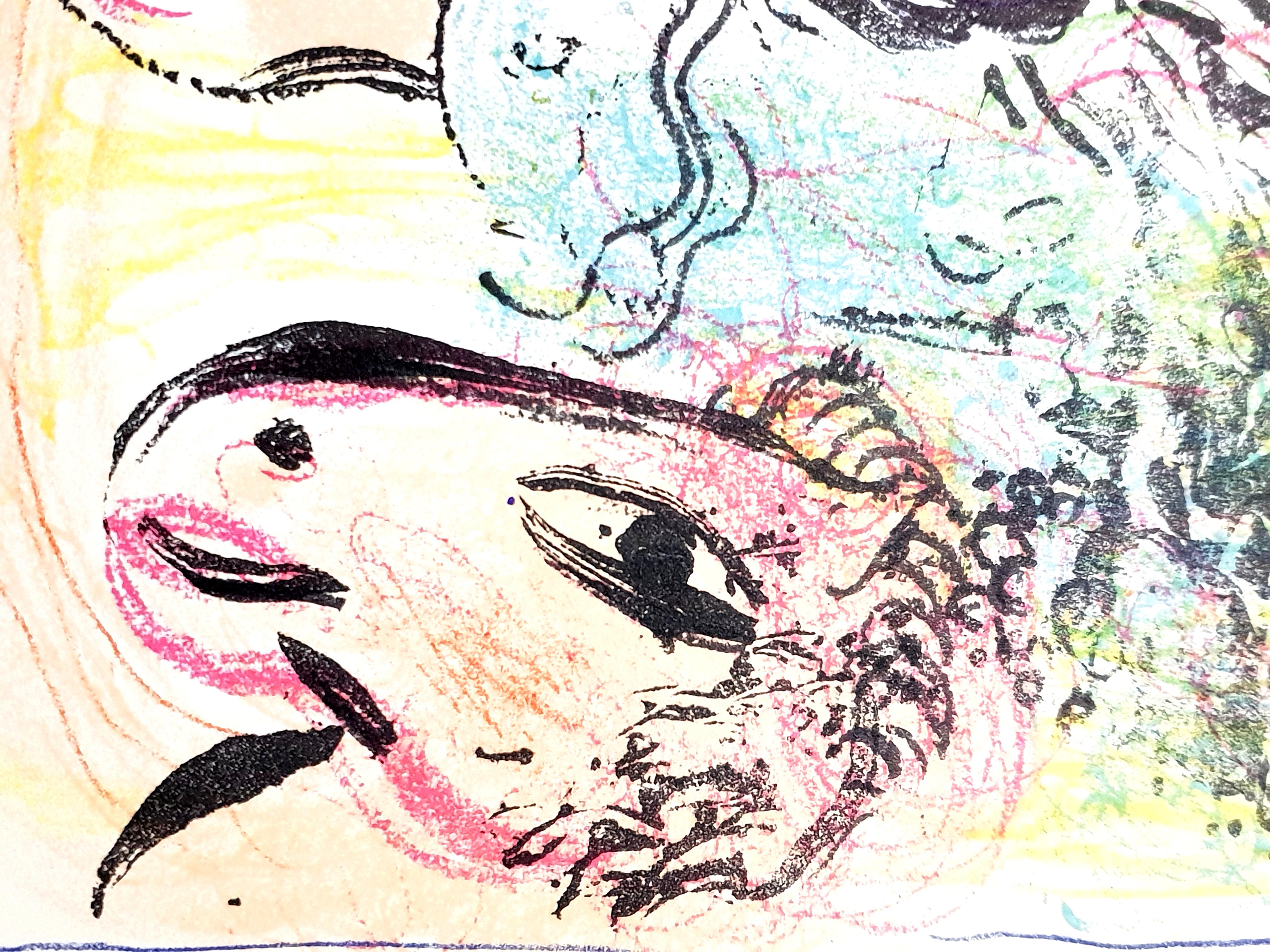 Marc Chagall - Marc Chagall - Flowered Clown - Original Lithograph For ...