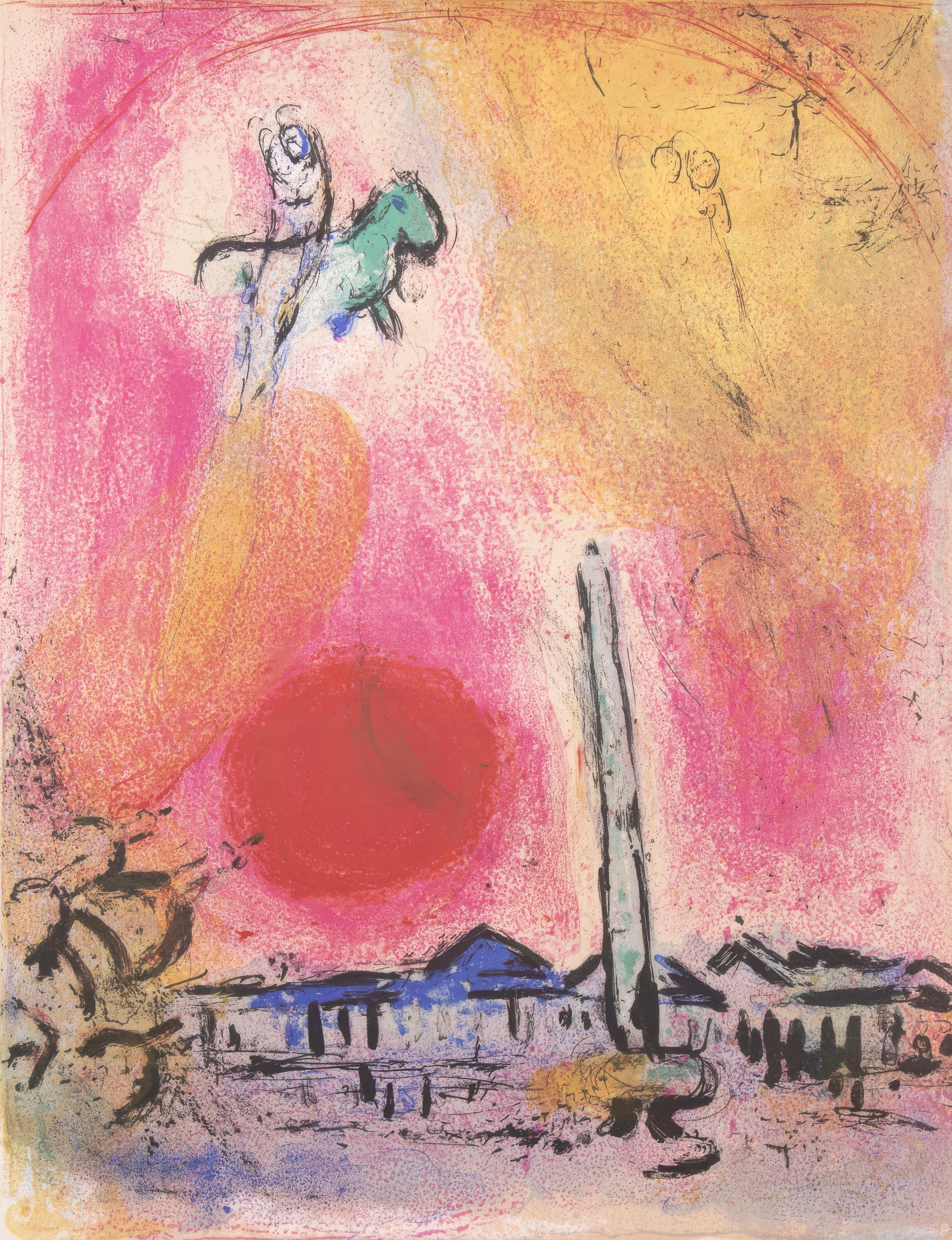 Marc Chagall - Marc Chagall, Vision of Paris, from The Lithographs of ...