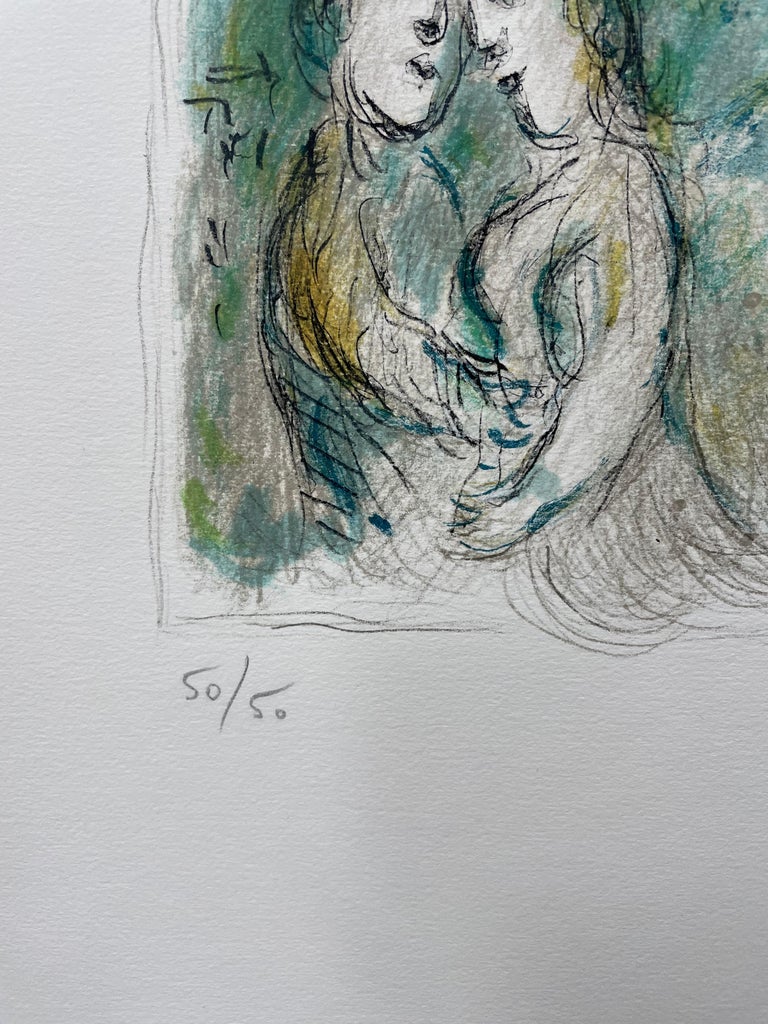 Marc Chagall Marc Chagall Red Maternity Original Lithograph Hand