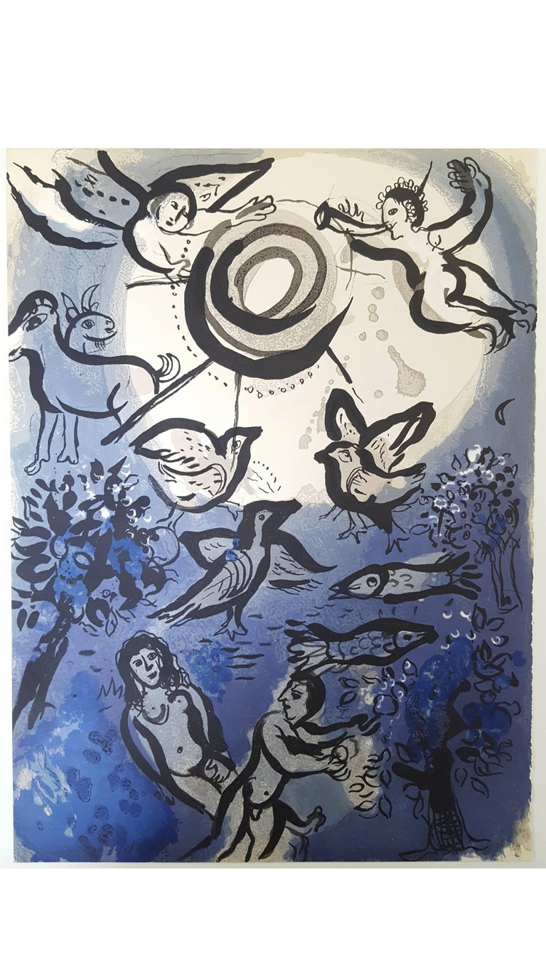 Marc Chagall - Marc Chagall - The Bible - Adam and Eve - Original ...