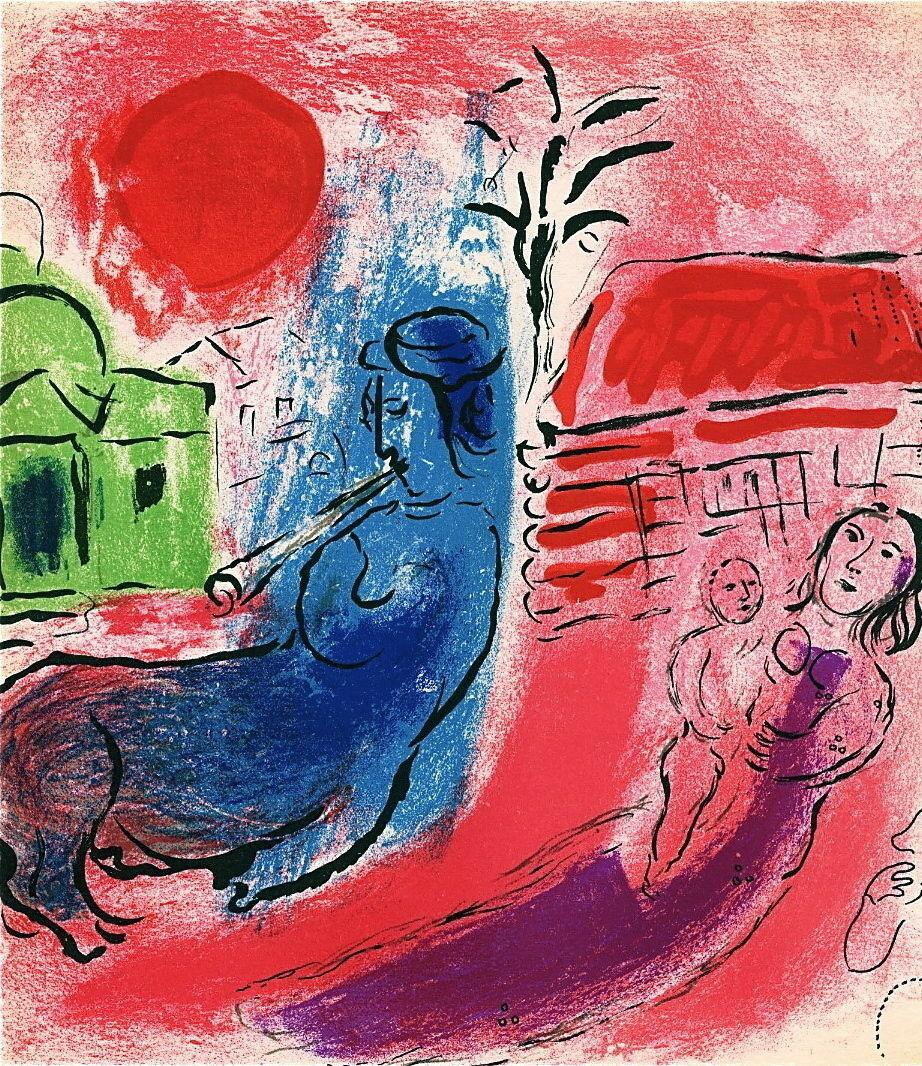 Marc Chagall - Jacob and the Angels at 1stDibs
