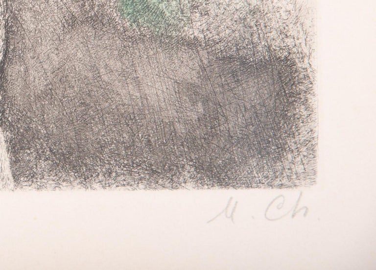 Marc Chagall - Moses Receives the Commandments of the Law, plate 37 ...