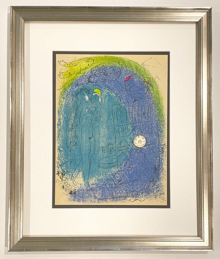 Marc Chagall - Mother and Child Before Notre Dame For Sale at 1stDibs
