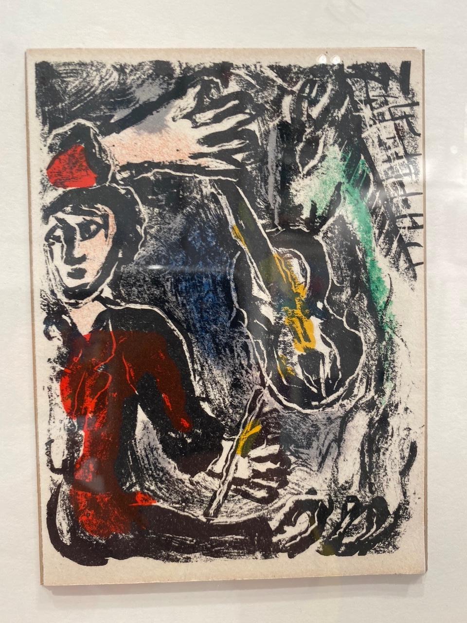 Marc Chagall - Musician - original Chagall color lithograph as New Year ...