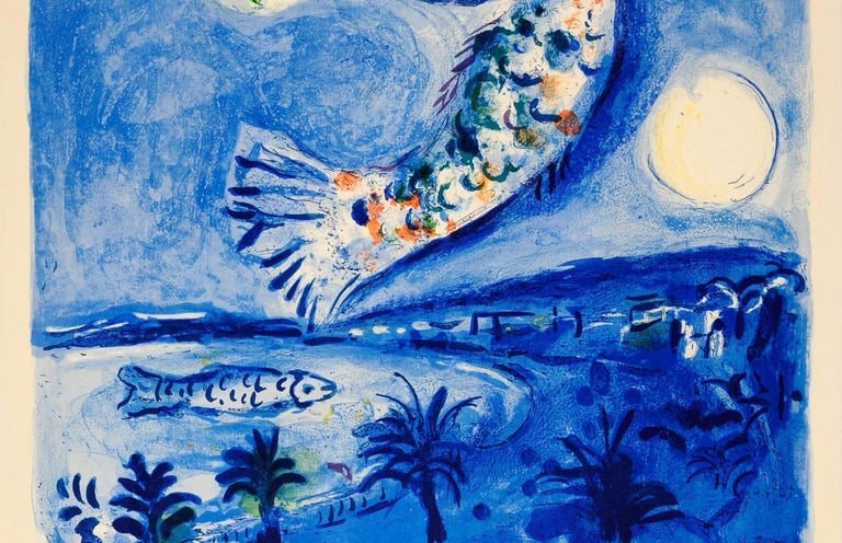 (after) Marc Chagall - Original Vintage Travel Poster For Nice Soleil ...