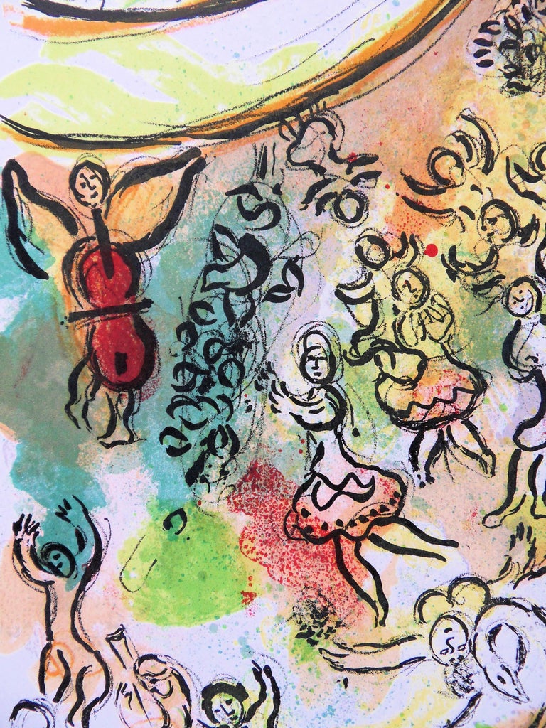 Marc Chagall - Paris : Ceiling of Opera Garnier - Original lithograph ...