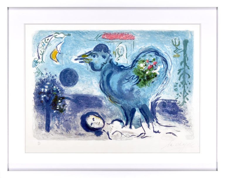 Marc Chagall - Paysage au coq (Landscape with Rooster), 1958 For Sale ...