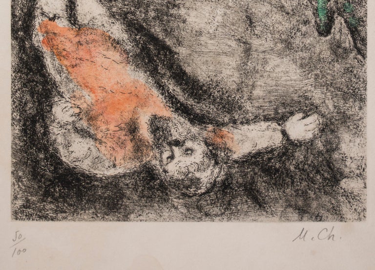 Marc Chagall - Prophet Killed by a Lion - Original Color Etching - 1956 ...