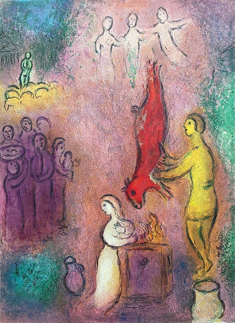 Marc Chagall - “Sacrifices Made to the Nymphs,” Daphnis et Chloé For ...