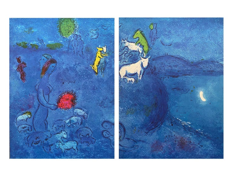 Marc Chagall - “Spring,” Daphnis et Chloé (Cramer 46), Diptych at 1stDibs