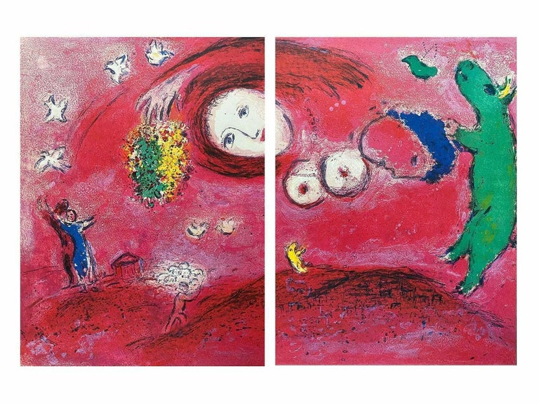 Spring in the Meadow, Daphnis and Chloe diptych at 1stDibs