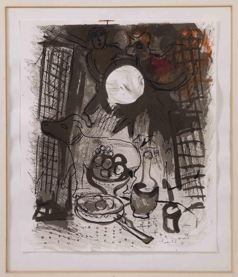 Marc Chagall - Still life in Brown - Original Lithograph by Marc ...