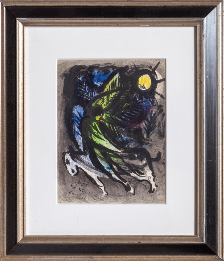Marc Chagall – The Angel, gerahmte Lithographie von Marc Chagall, 1960 ...