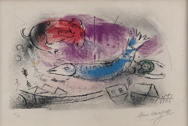 Marc Chagall - Marc Chagall. The Blue Fish at 1stDibs