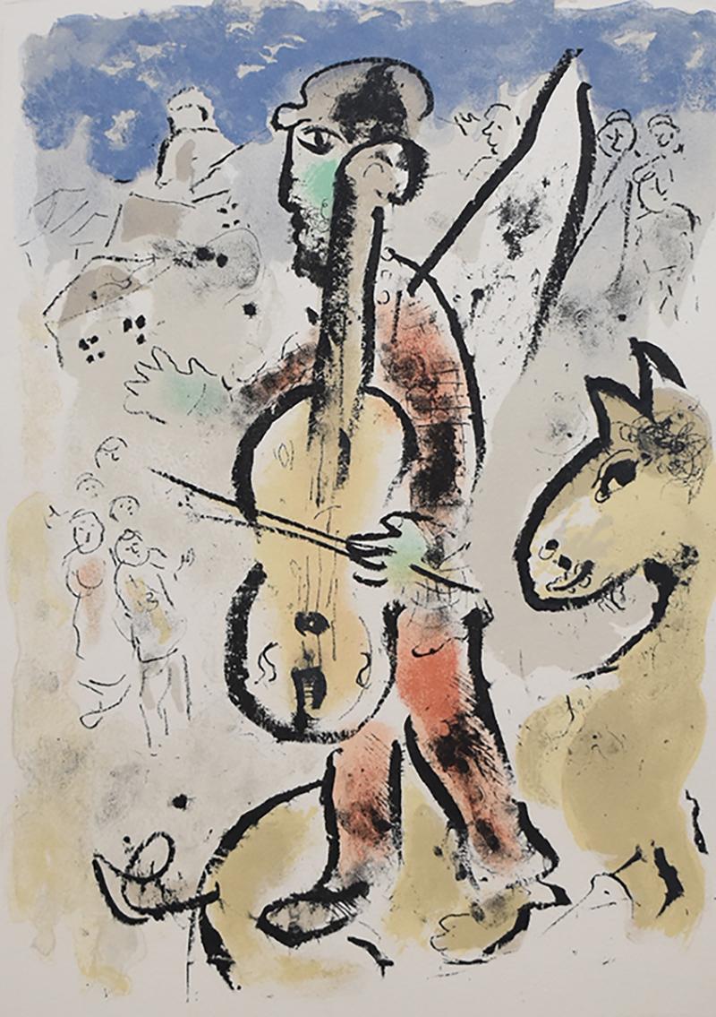 Marc Chagall - The Artist (self-portrait), with Bouquet of Flowers For ...