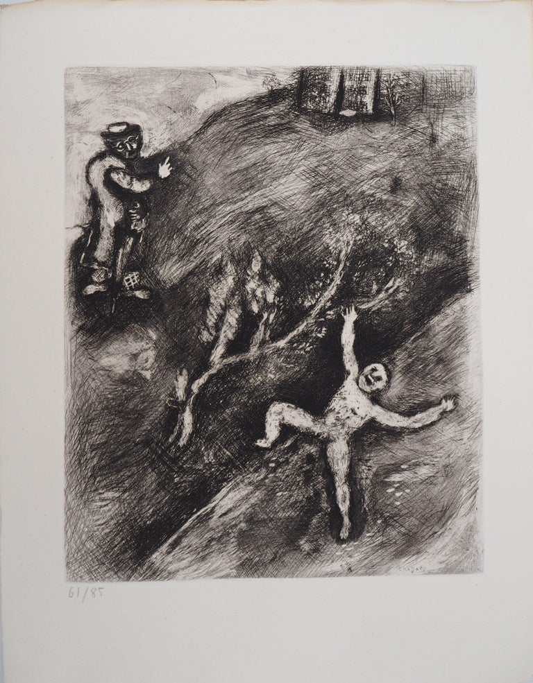 Marc Chagall - The Child and The Professor - Original Etching - Ref ...