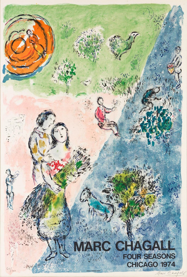 Marc Chagall - "The Four Seasons" by Marc Chagall at 1stDibs
