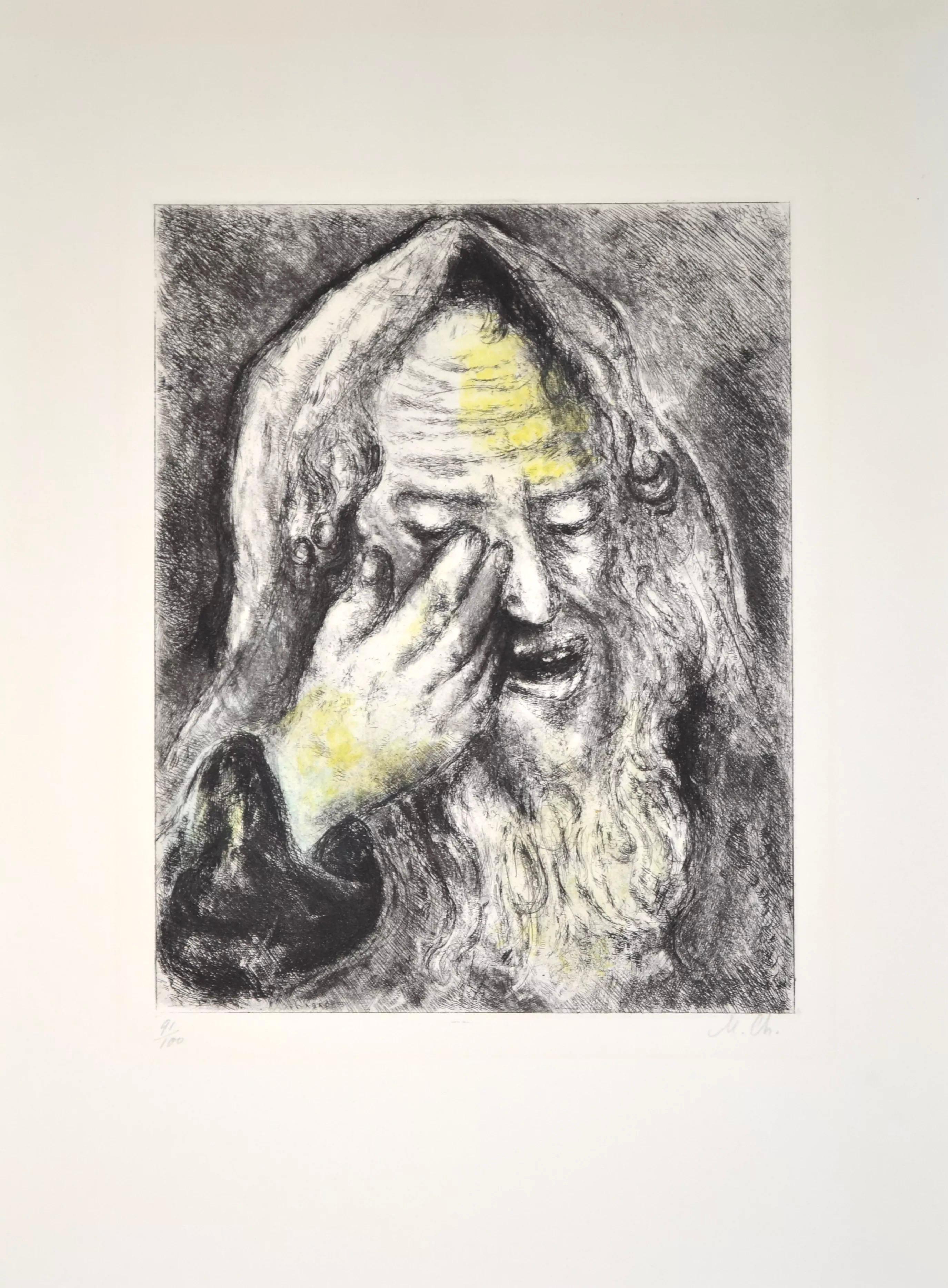 Marc Chagall - The suffering of Jeremiah - MCH103 For Sale at 1stDibs