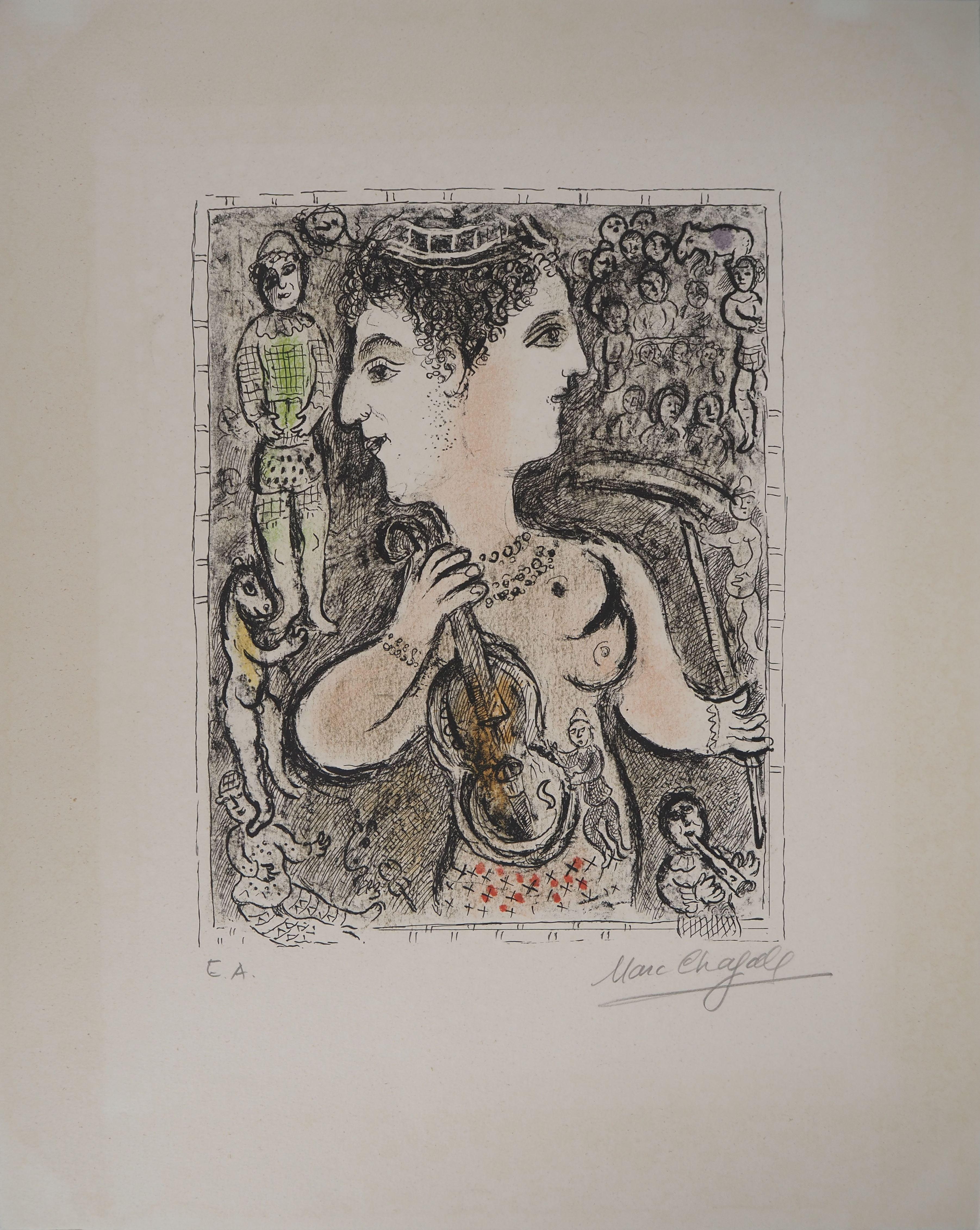 Marc Chagall - The Two Faces of the Artist - Original lithograph ...