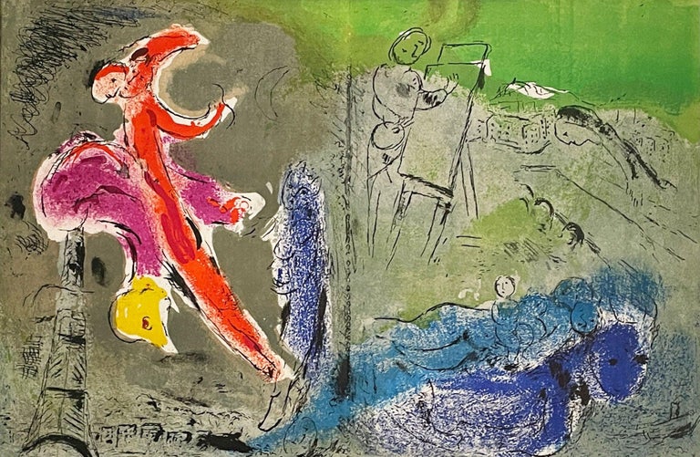 Marc Chagall - Vision de Paris II For Sale at 1stDibs