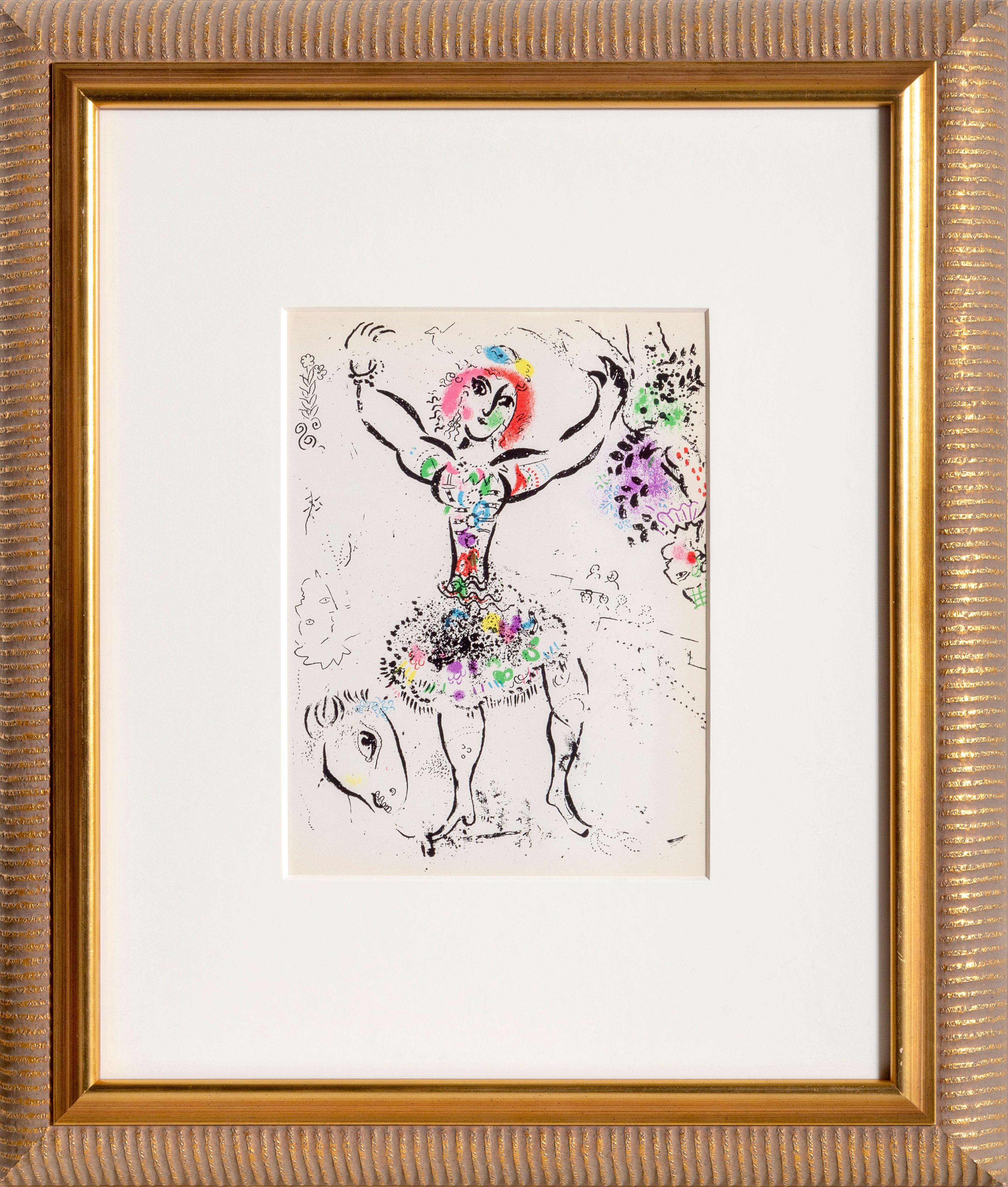 Marc Chagall - Woman Juggler, Framed Lithograph by Marc Chagall 1960 at ...