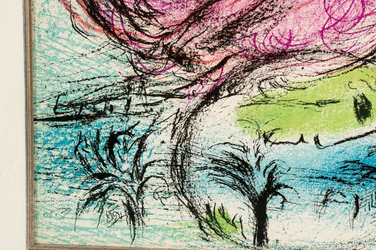 Marc Chagall Color Lithograph "La Baie" ‘The Bay’ For Sale at 1stDibs