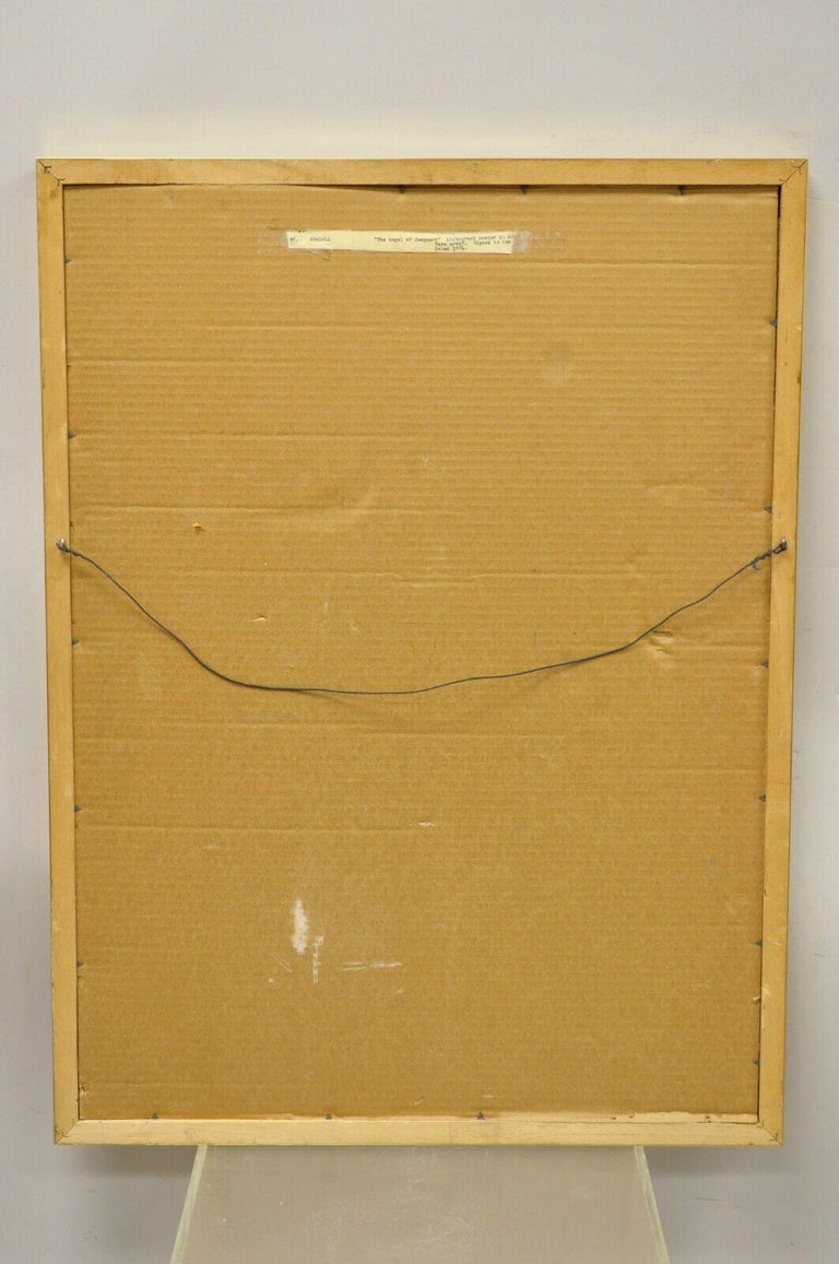 Marc Chagall "The Angel of Judgement" 1974 Lithograph Poster Rare Proof ...