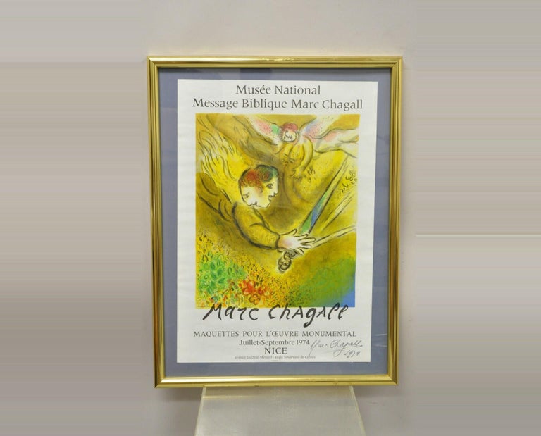 Marc Chagall "The Angel of Judgement" 1974 Lithograph Poster Rare Proof ...