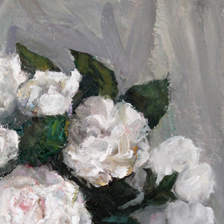 Marc Chatov - "White Roses" - Contemporary Realism - Still Life - Manet ...