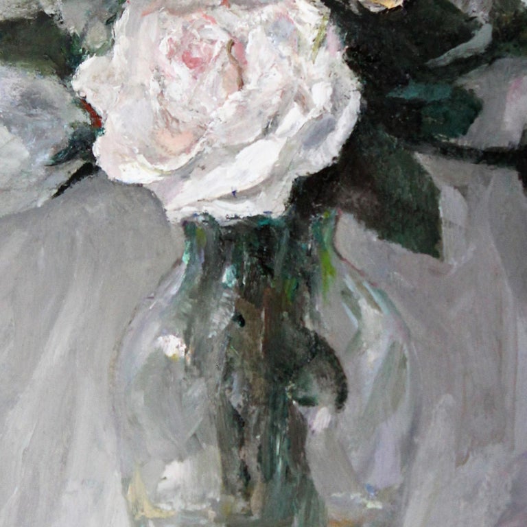 Marc Chatov - "White Roses" - Contemporary Realism - Still Life - Manet ...