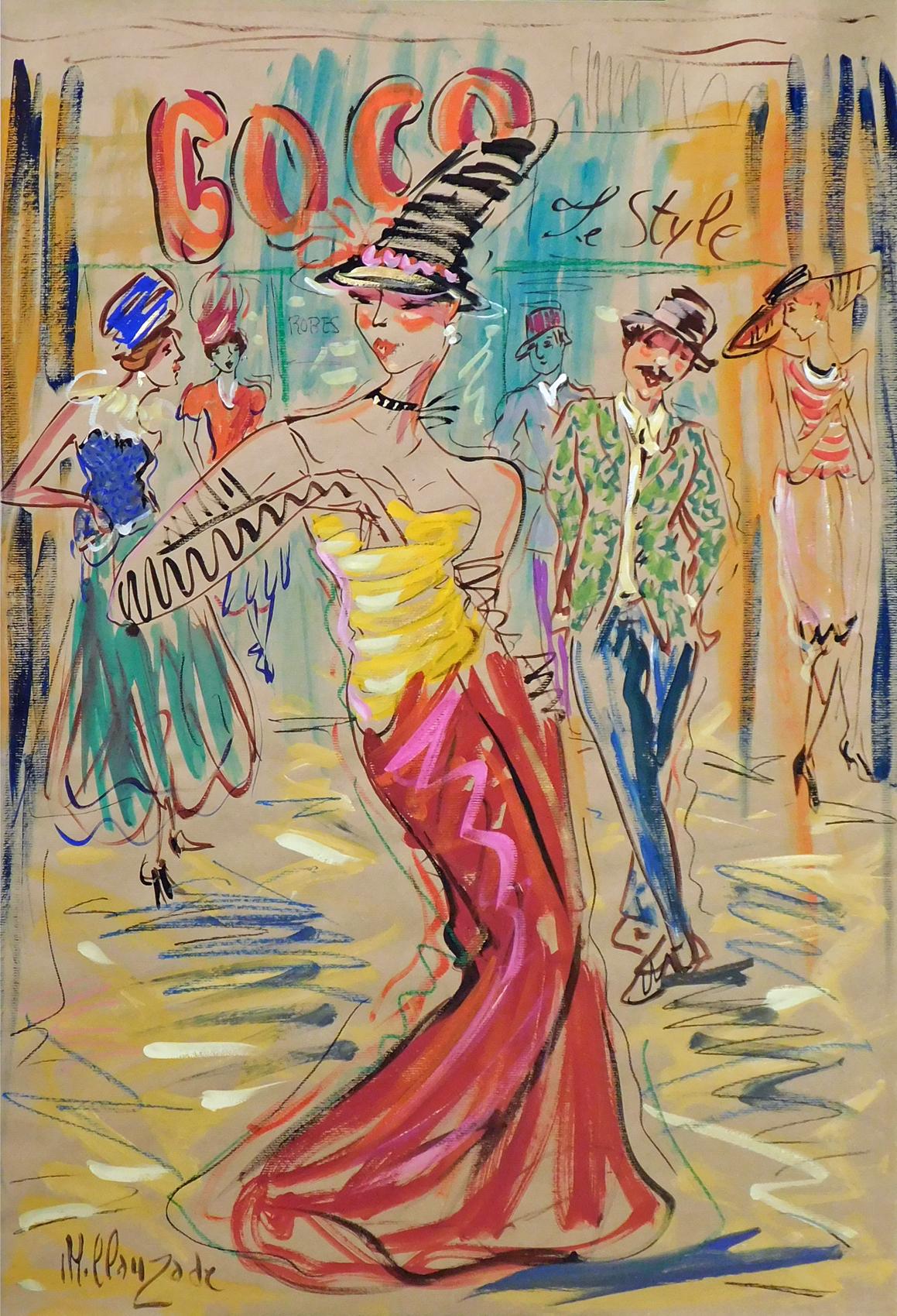 Marc Clauzade - Coco Le Style - Figurative Painting by Marc Clauzade ...