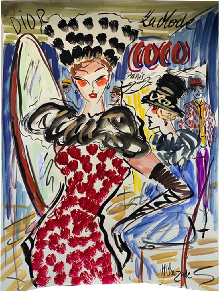 Marc Clauzade - Dior La Mode Coco - Figurative Painting by Marc ...