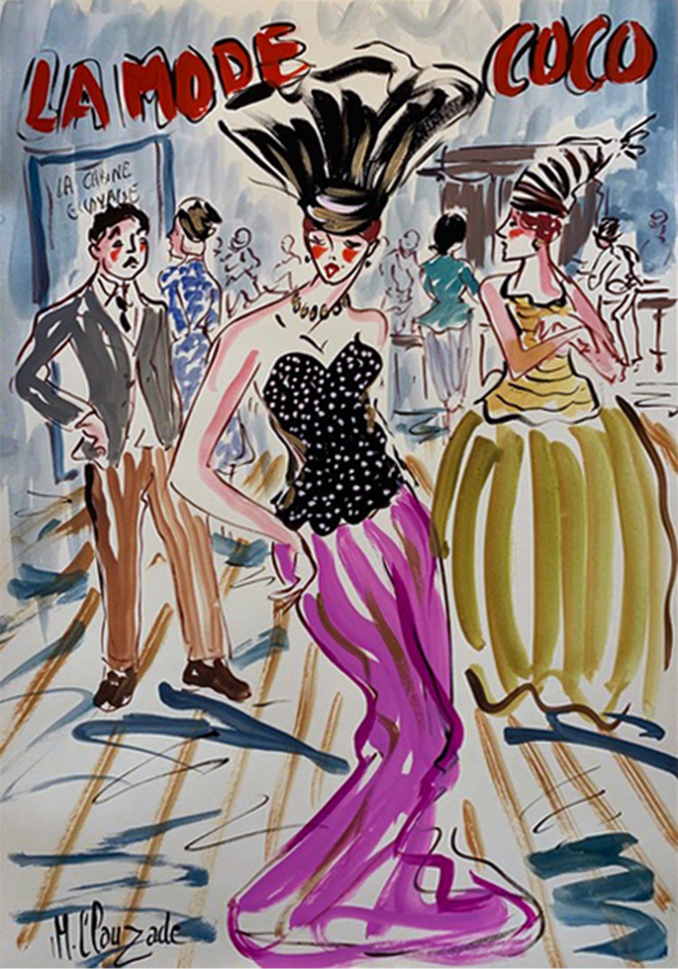 Marc Clauzade - Dior La Mode Coco - Figurative Painting by Marc ...